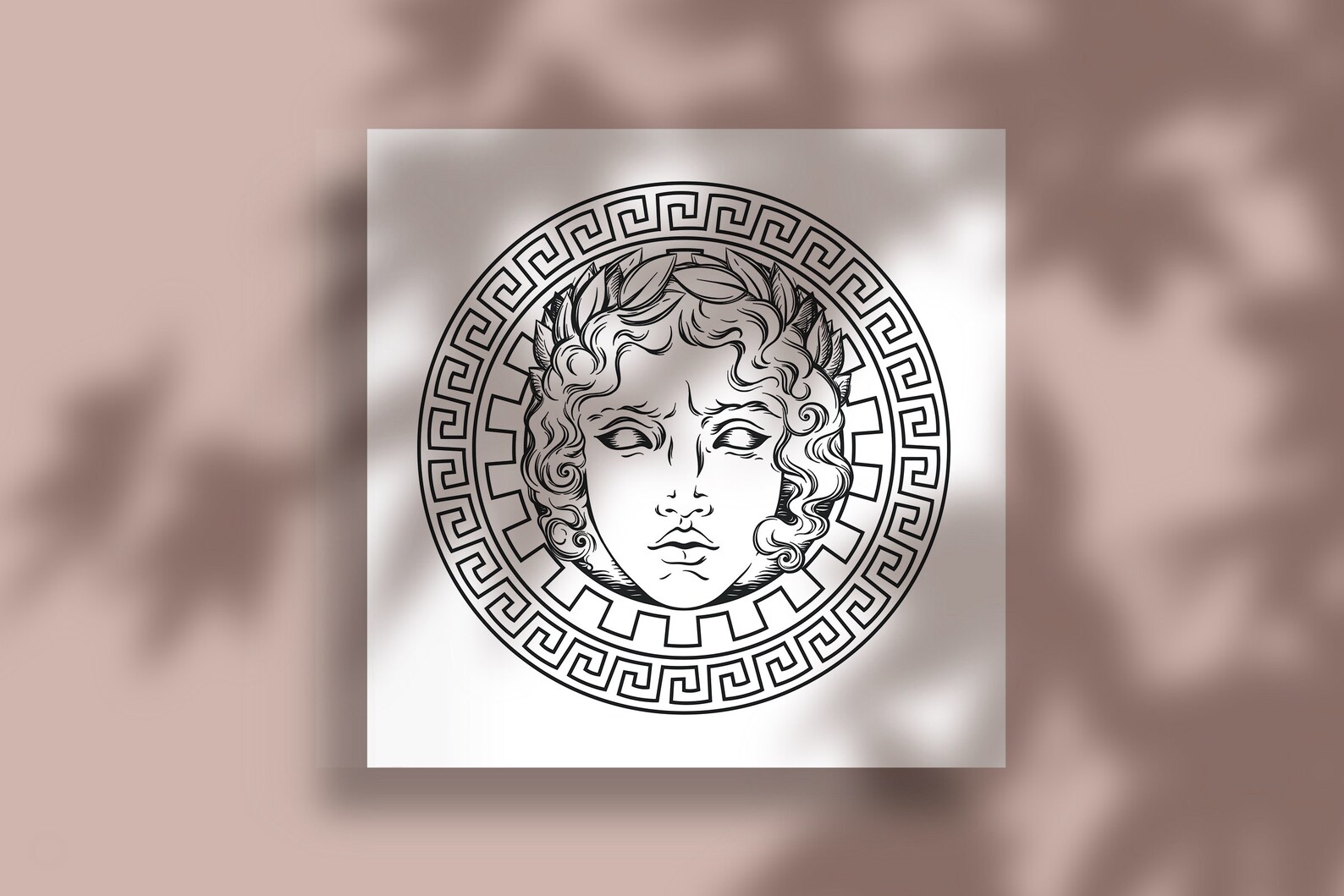 Apollo Digital Logo Design, Ancient Greek Pagan Solar God of Sun Helios ...
