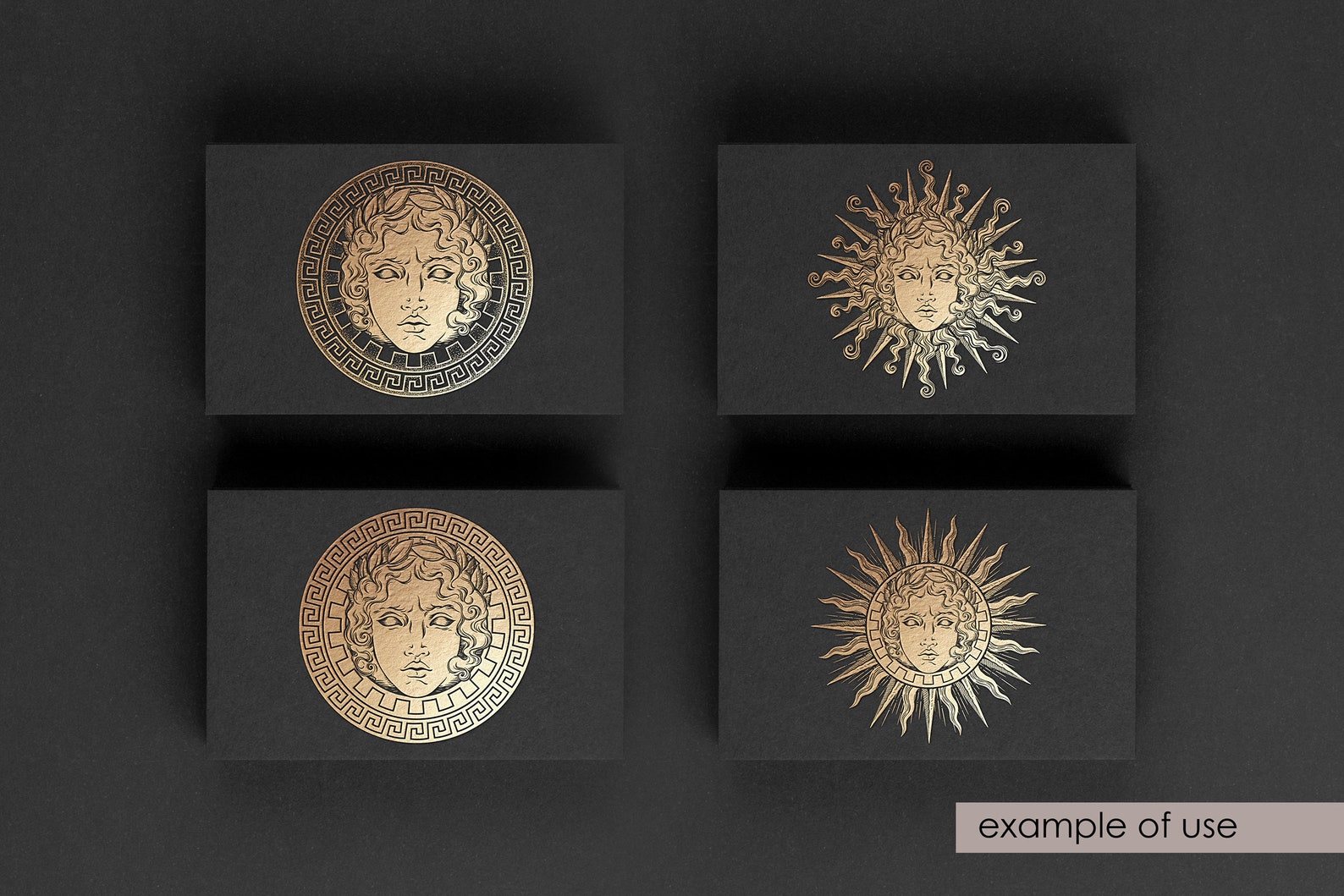 Apollo Digital Logo Design, Ancient Greek Pagan Solar God of Sun Helios ...