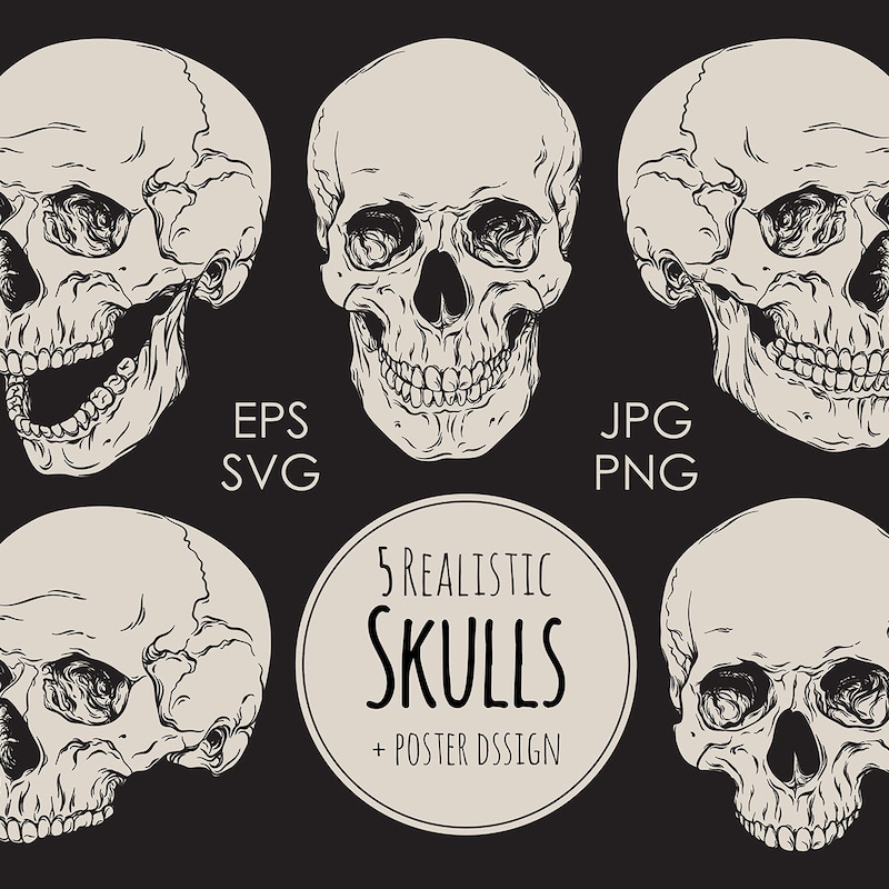 Skull Poster - Etsy