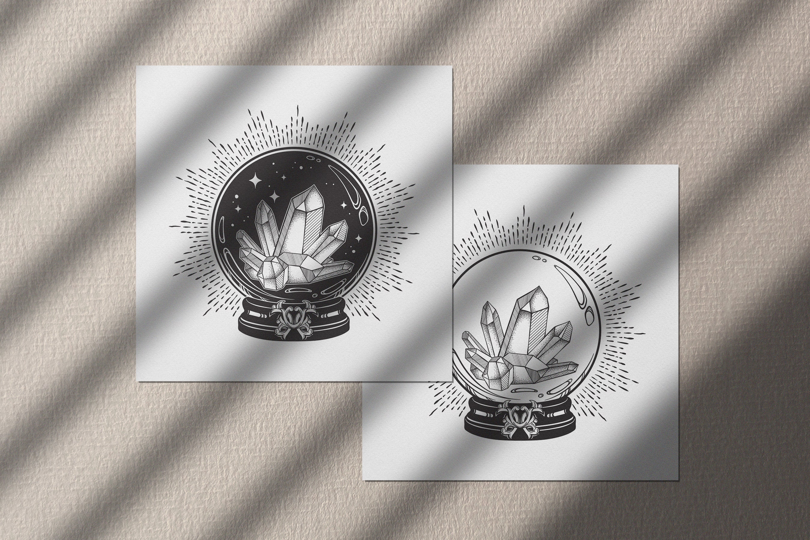 Crystal Ball Digital Cliparts, Magic Crystal Ball Witch Designs for ...