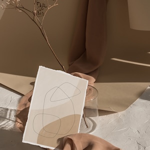 Abstract Geometric Wall Art,neutral Printable Art,organic Shapes Art ...