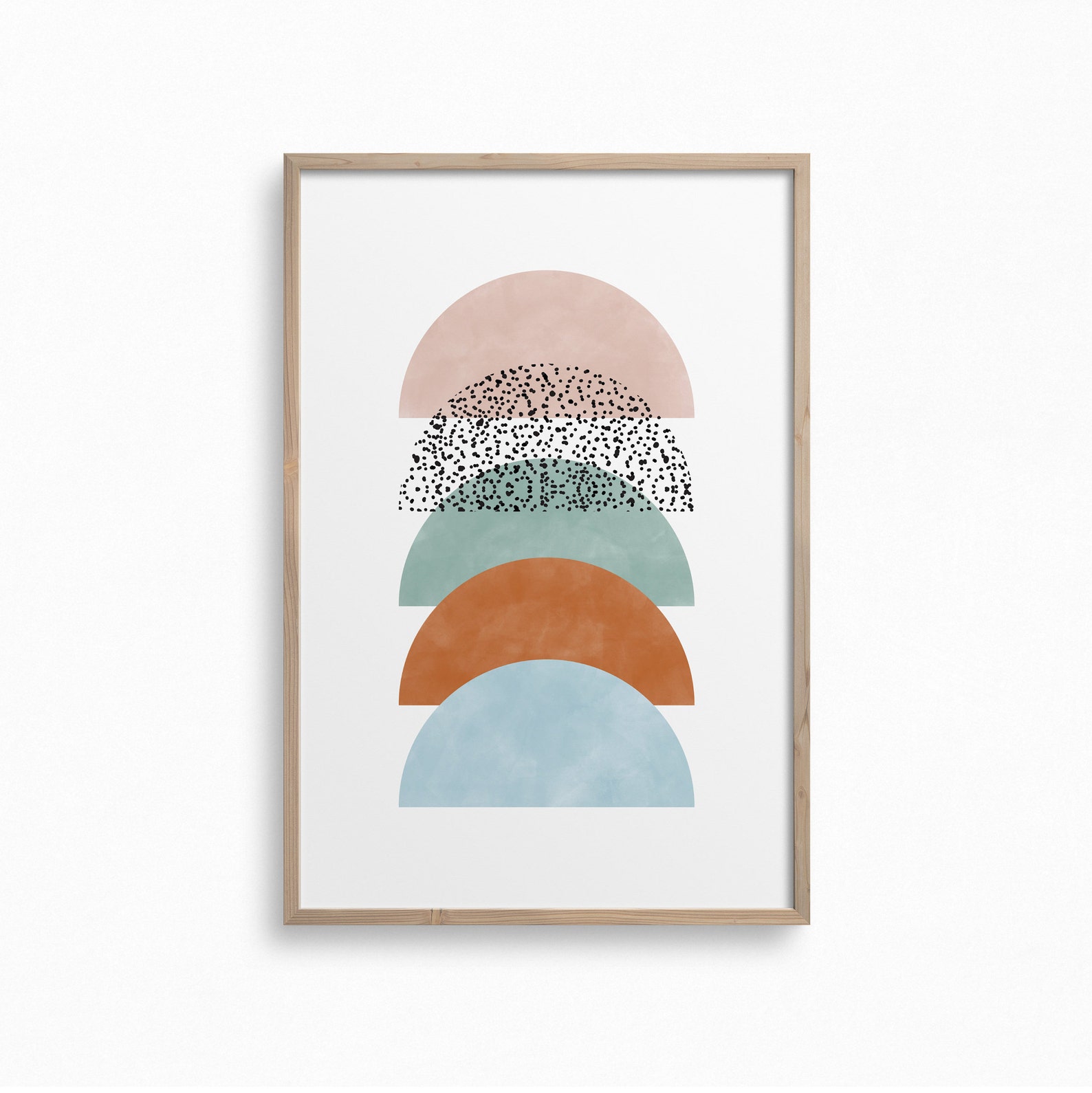 Semi Circle Printable Art,downloadable Geometric Art Print,abstract ...