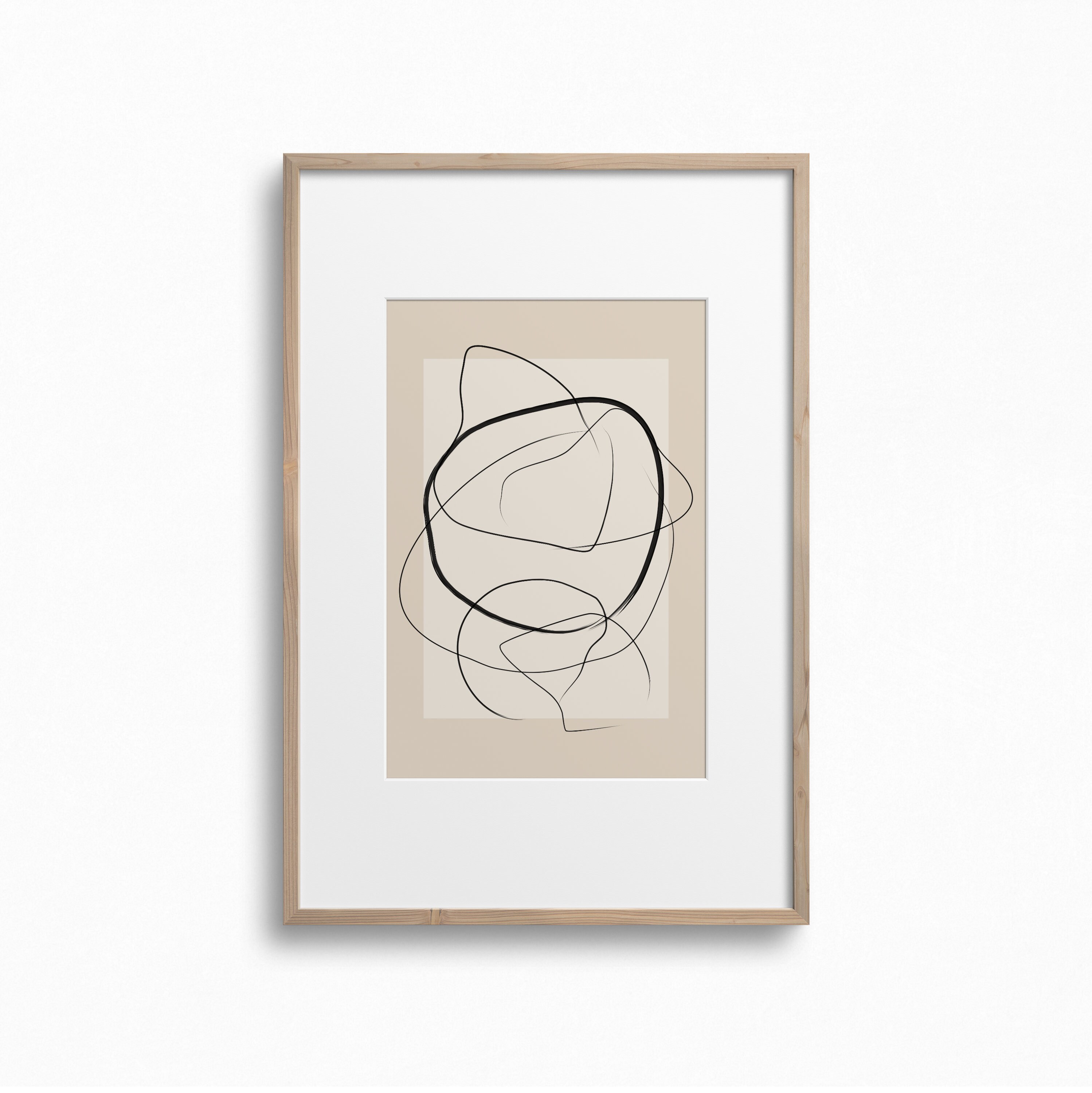 Neutral Printable Artdownloadable Art Printabstract Line - Etsy