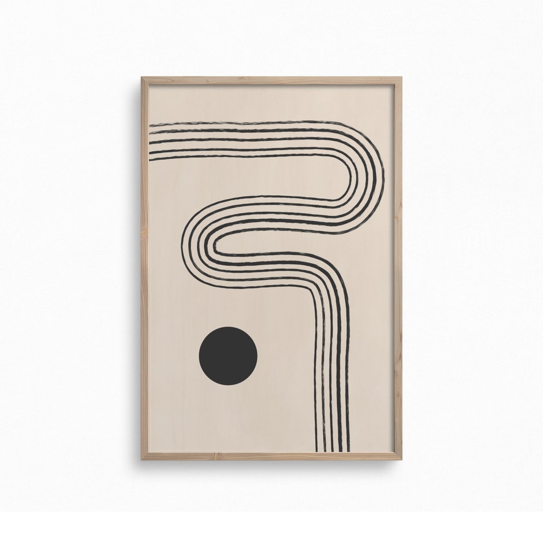 One Line Drawing,neutral Printable Art,downloadable Minimalist Print ...