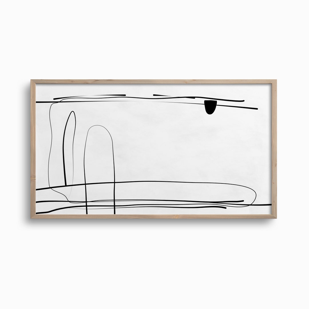 Samsung Frame TV Art,black and White Art,minimalist Art for Tv,abstract ...