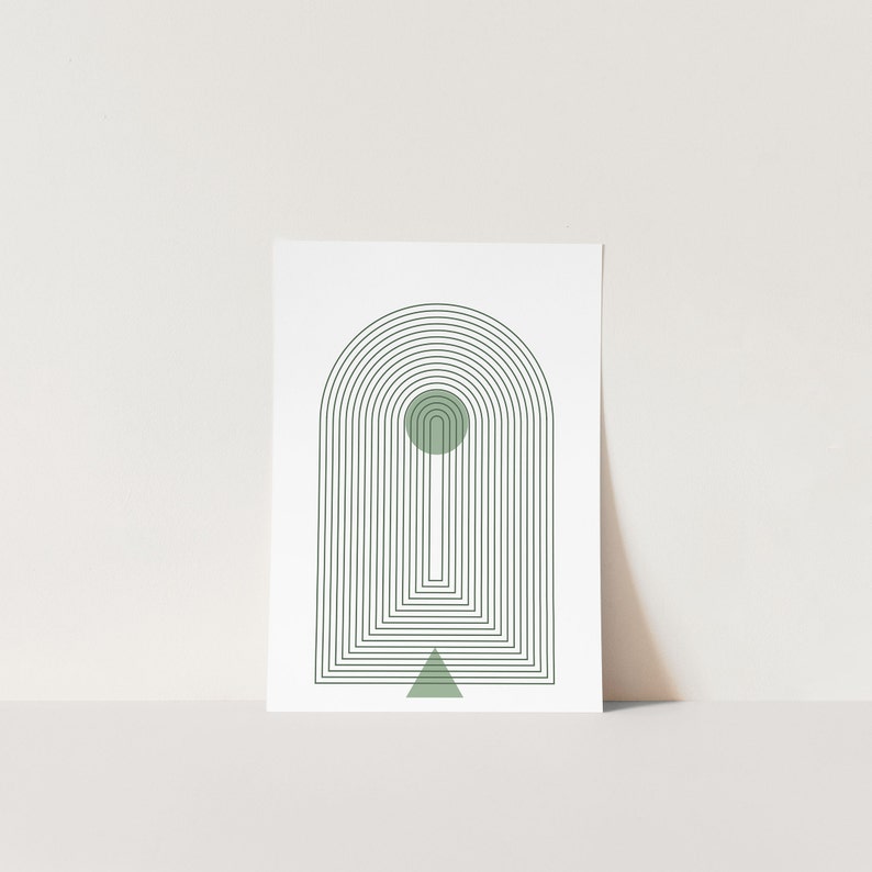 Mid Century Modern Line Art,minimalist Downloadable Art,geometric ...