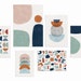 Downloadable Set of 6 Boho Wall Prints,printable Abstract Geometric ...