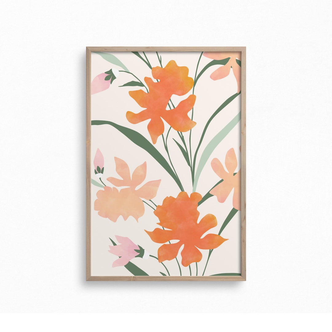 Spring Summer Printable Art,downloadable Art Print,flower Market Print ...