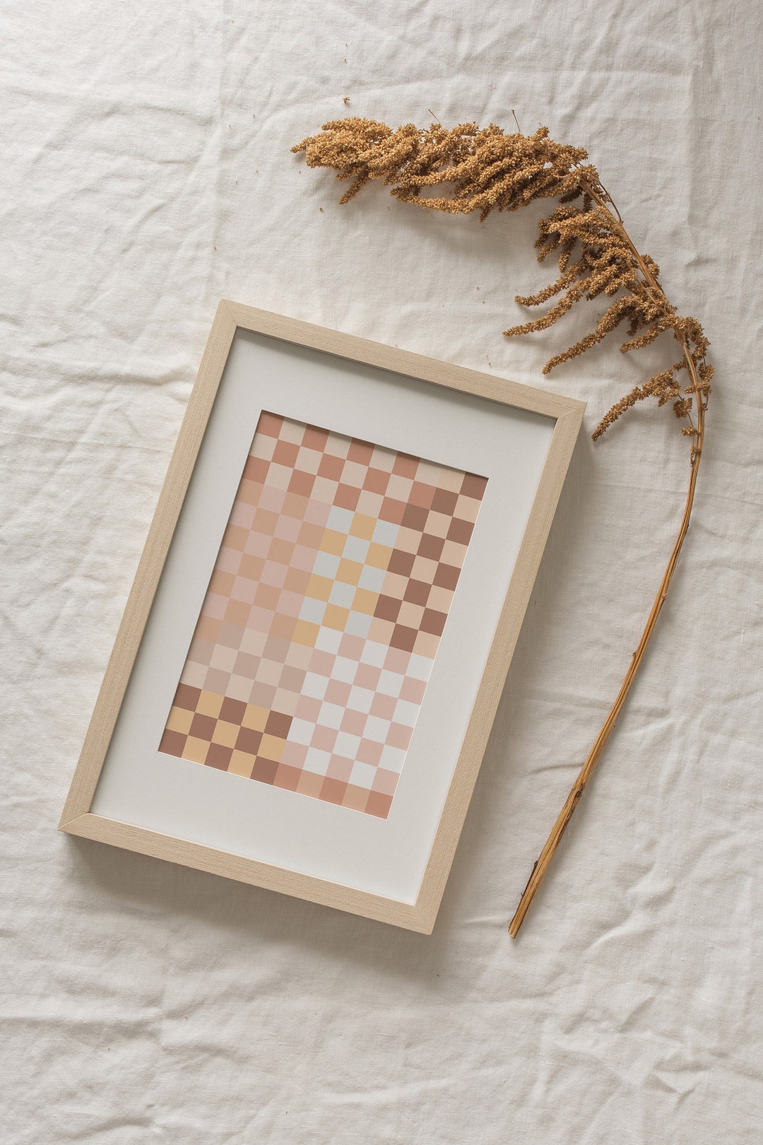 Checkered Wall Art,downloadable Retro Print,checkerboard Art Print ...