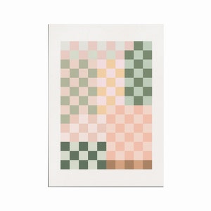 Checkered Wall Art,downloadable Retro Print,checkerboard Art Print ...