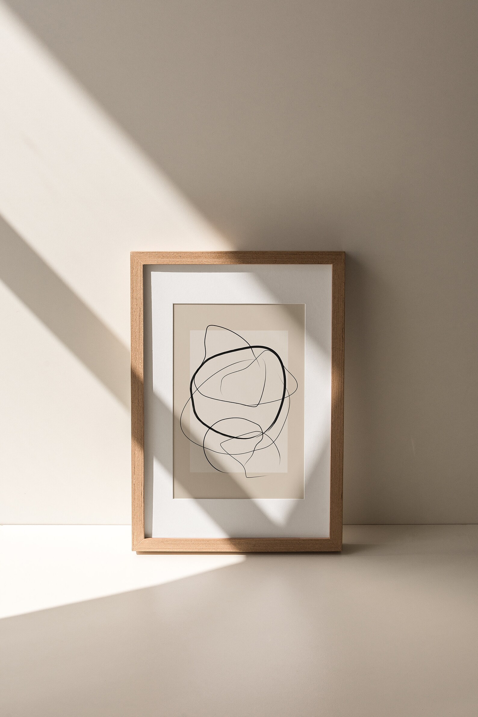 Neutral Printable Artdownloadable Art Printabstract Line - Etsy