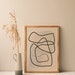 One Line Drawing,neutral Printable Art,abstract Shapes Print,minimalist ...