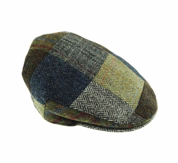 Gents Authentic Harris Tweed Patch Cap Assorted Tweeds GH0540 | Etsy UK