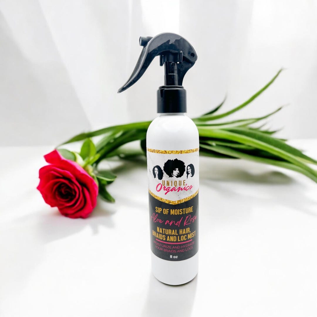 Sip of Moisture Loc & Braid Spray, Rose Water, Watermelon, Aloe Infused ...