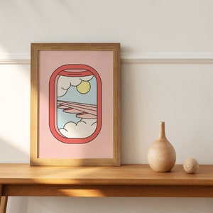 Airplane Window, Printable Illustration, Print, Traveling, Travel - Etsy