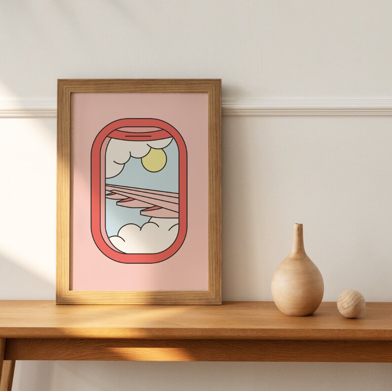 Airplane Window, Printable Illustration, Print, Traveling, Travel - Etsy