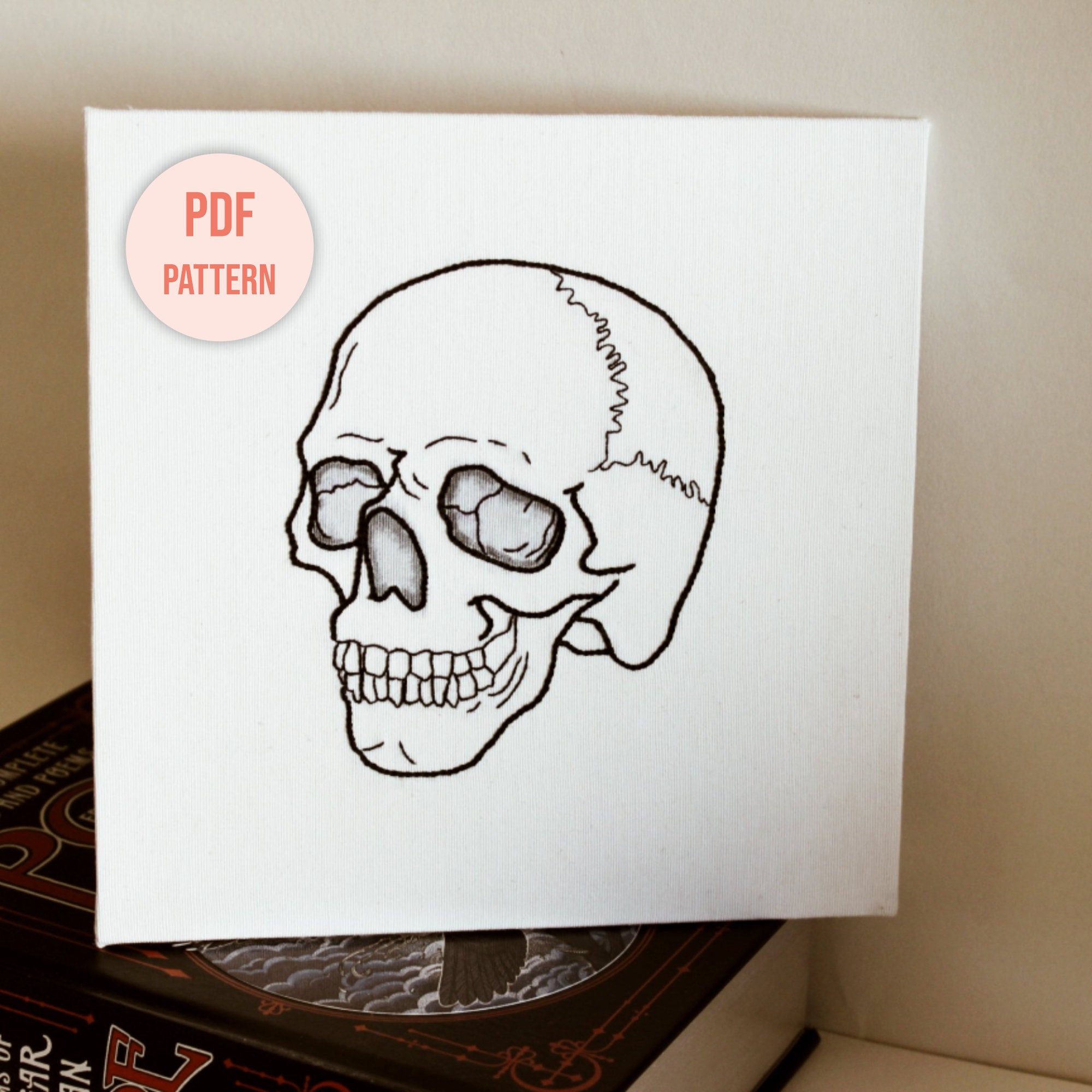 Skull, Embroidery Pattern, PDF Digital Download Only - Etsy