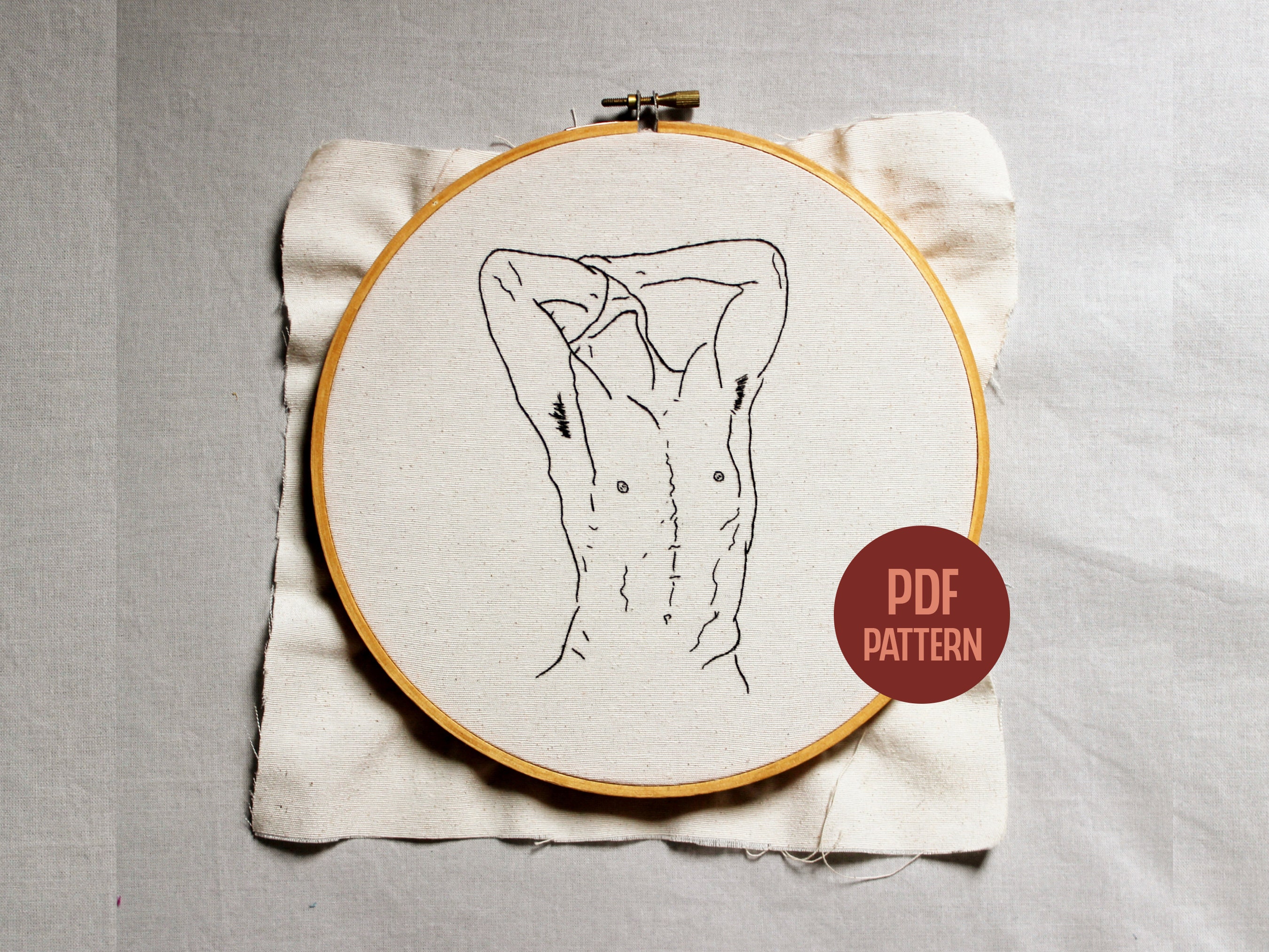 Man Body, Embroidery Pattern, Digital PDF File, Instant Download - Etsy