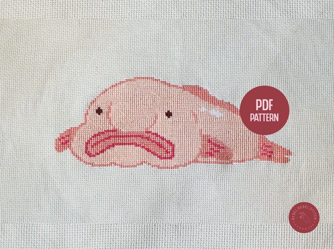Blobfish, Cross Stitch Pattern, Digital Pattern ONLY, Instant Download ...