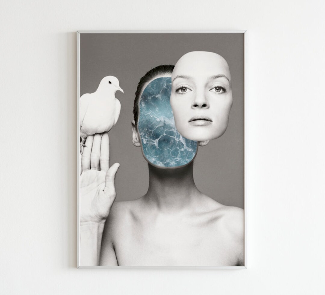 Ocean Mind, Surrealism & Collages, Printable Digital Art, Home Decor - Etsy