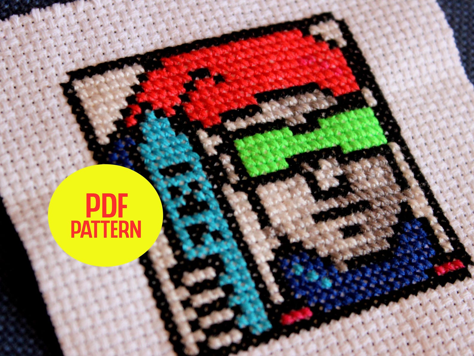 Ski, Cross Stitch Pattern, Digital File, Instant Download - Etsy