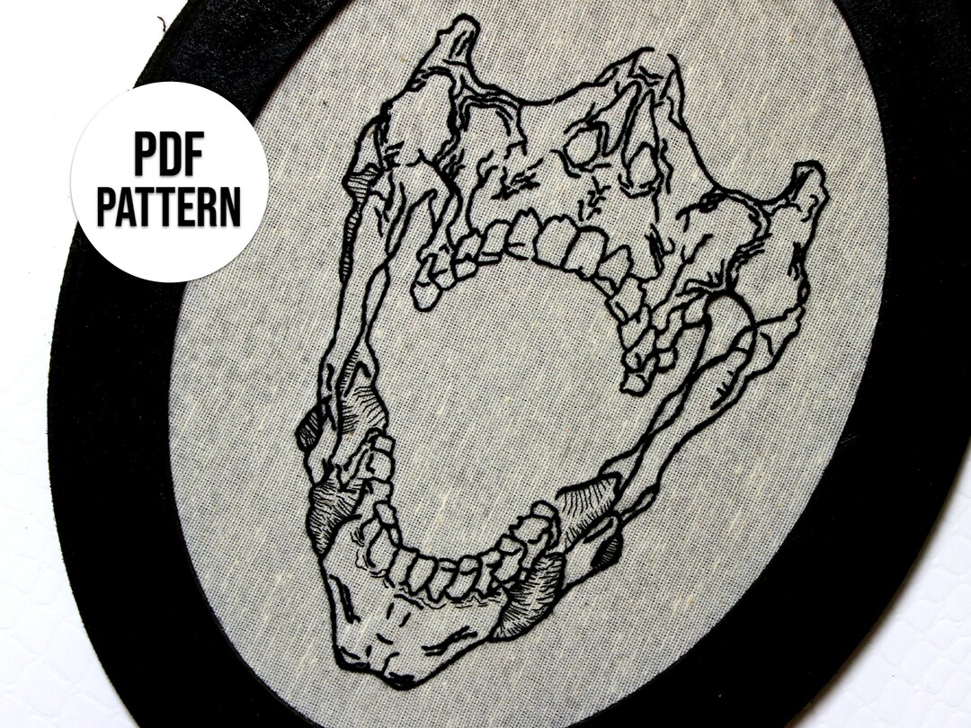 Skull, Embroidery Pattern, Digital PDF File, Instant Download - Etsy