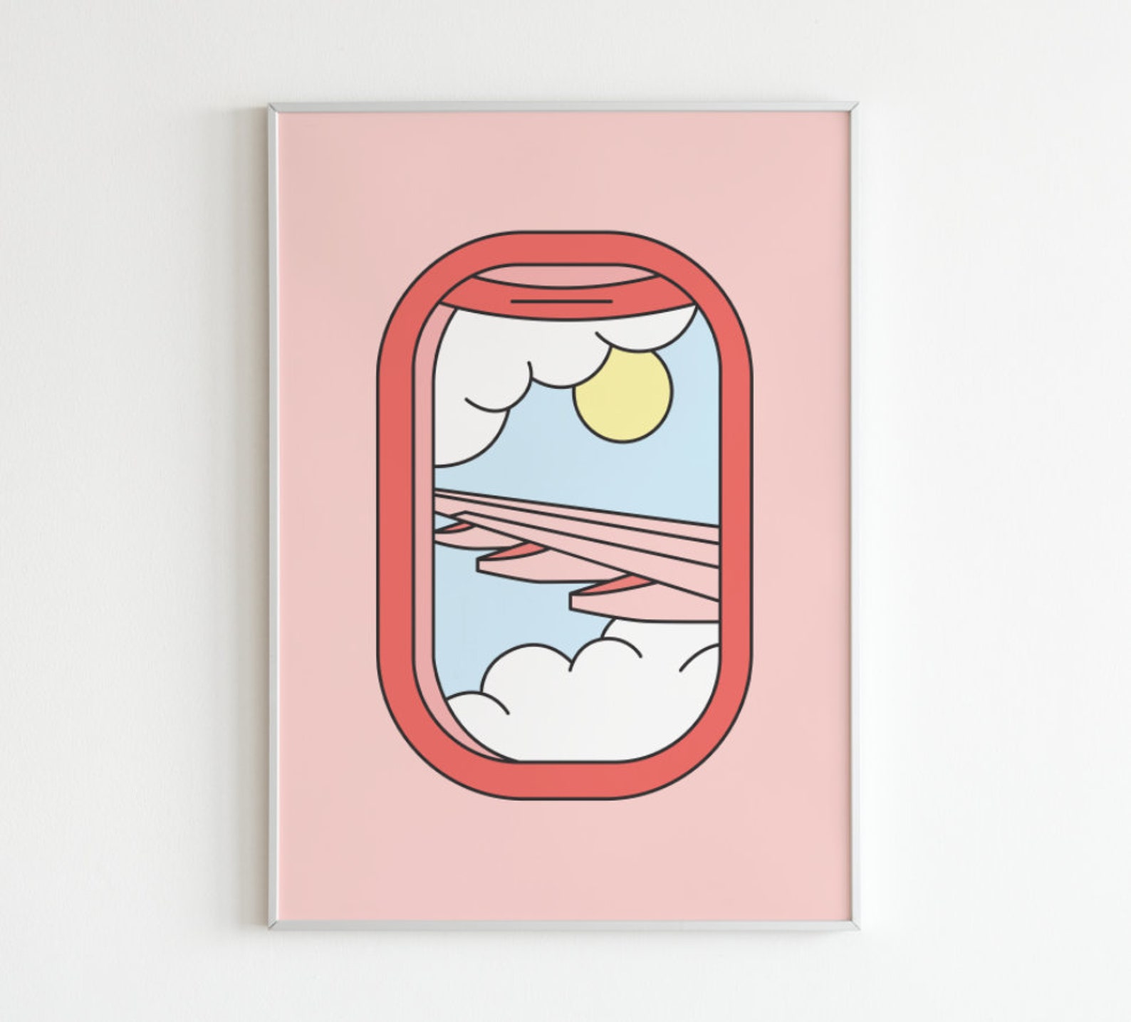 Airplane Window, Printable Illustration, Print, Traveling, Travel - Etsy
