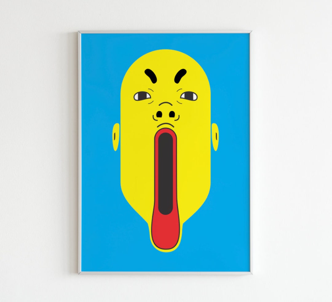 Chinese Man, Pop-art Printable Illustration, Print, Home Decor - Etsy