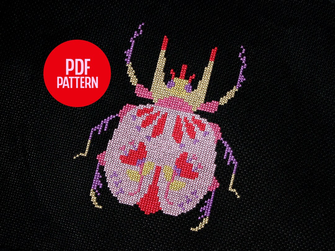 Scarab, Cross Stitch Pattern, Digital File, Instant Download - Etsy