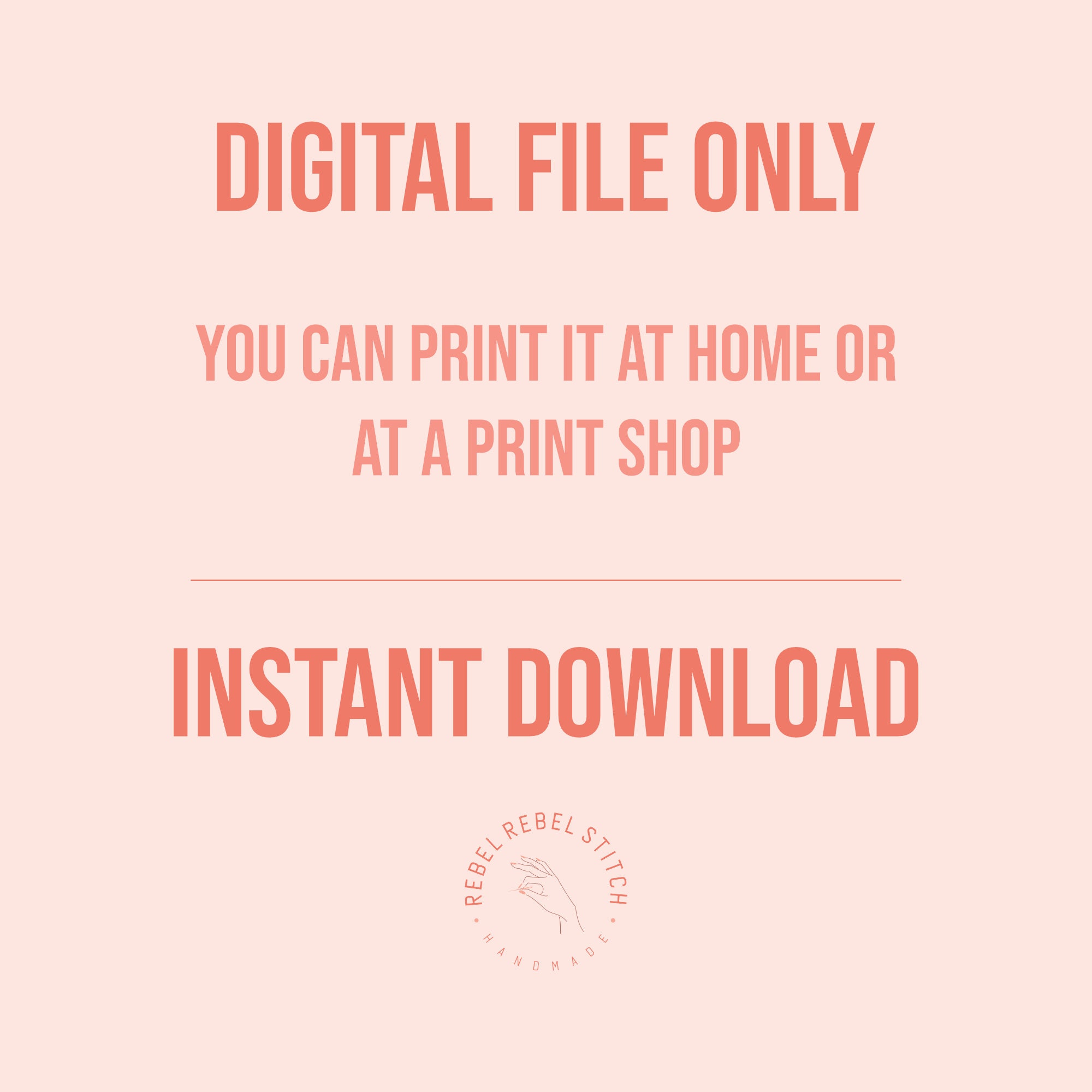 Middle Finger Line Art Embroidery Pattern PDF Digital File - Etsy