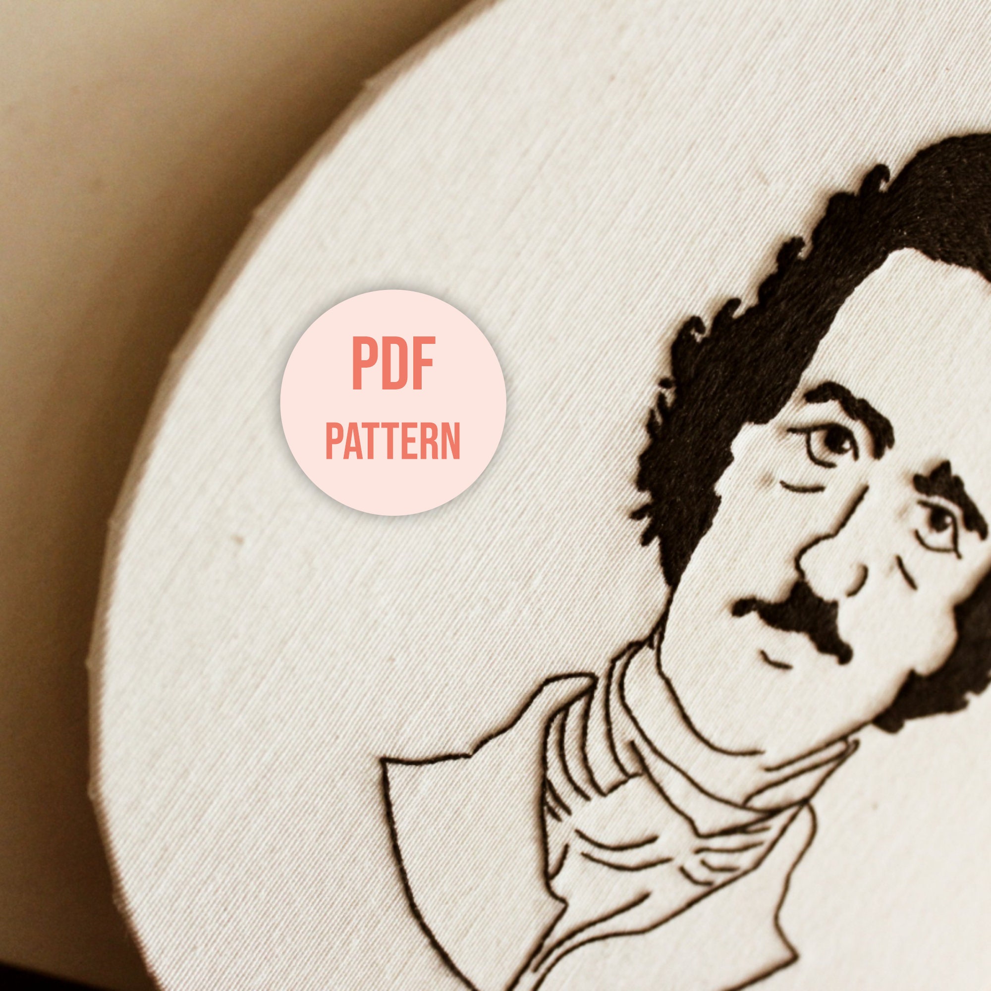 Edgar Allan Poe, Embroidery Pattern, PDF Digital File Only - Etsy