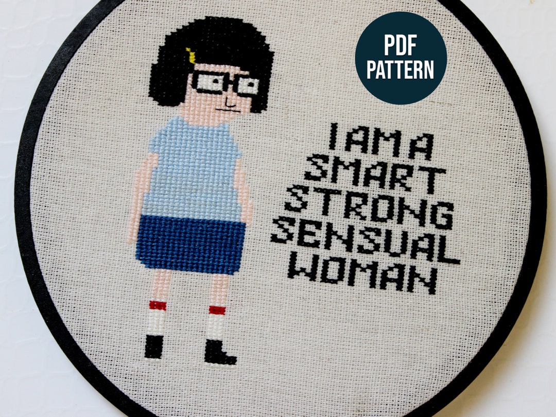 Tina, Smart Strong Sensual Woman, Cross Stitch Pattern, DIGITAL ...