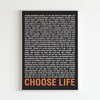 Trainspotting, Choose Life Speech, Typographic Printable Art, Pop-art ...