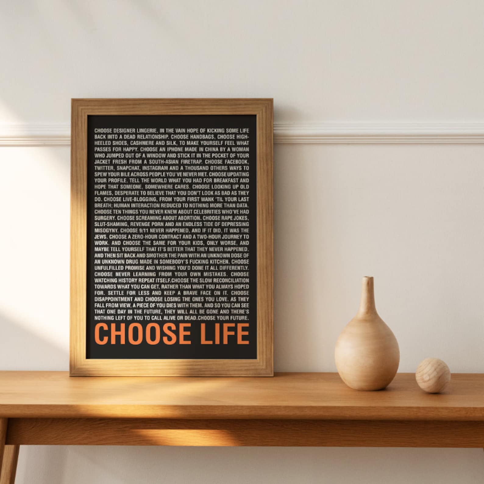 Trainspotting 2, Choose Life Speech, Typographic Printable Art, Pop-art ...