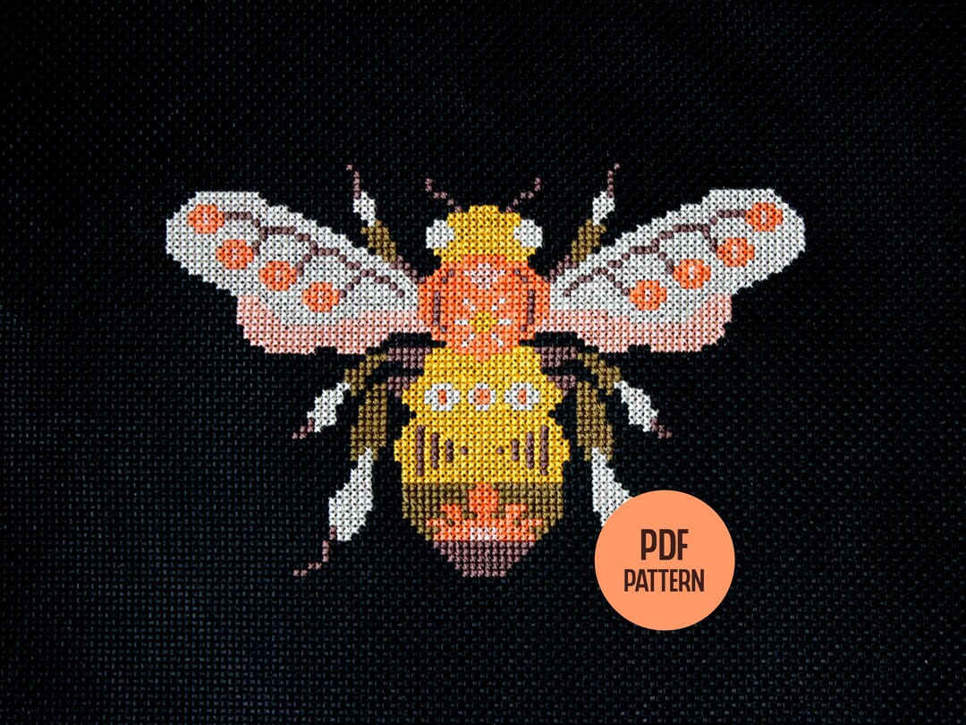 Bee, Cross Stitch Pattern, Digital File Only, Instant Download - Etsy