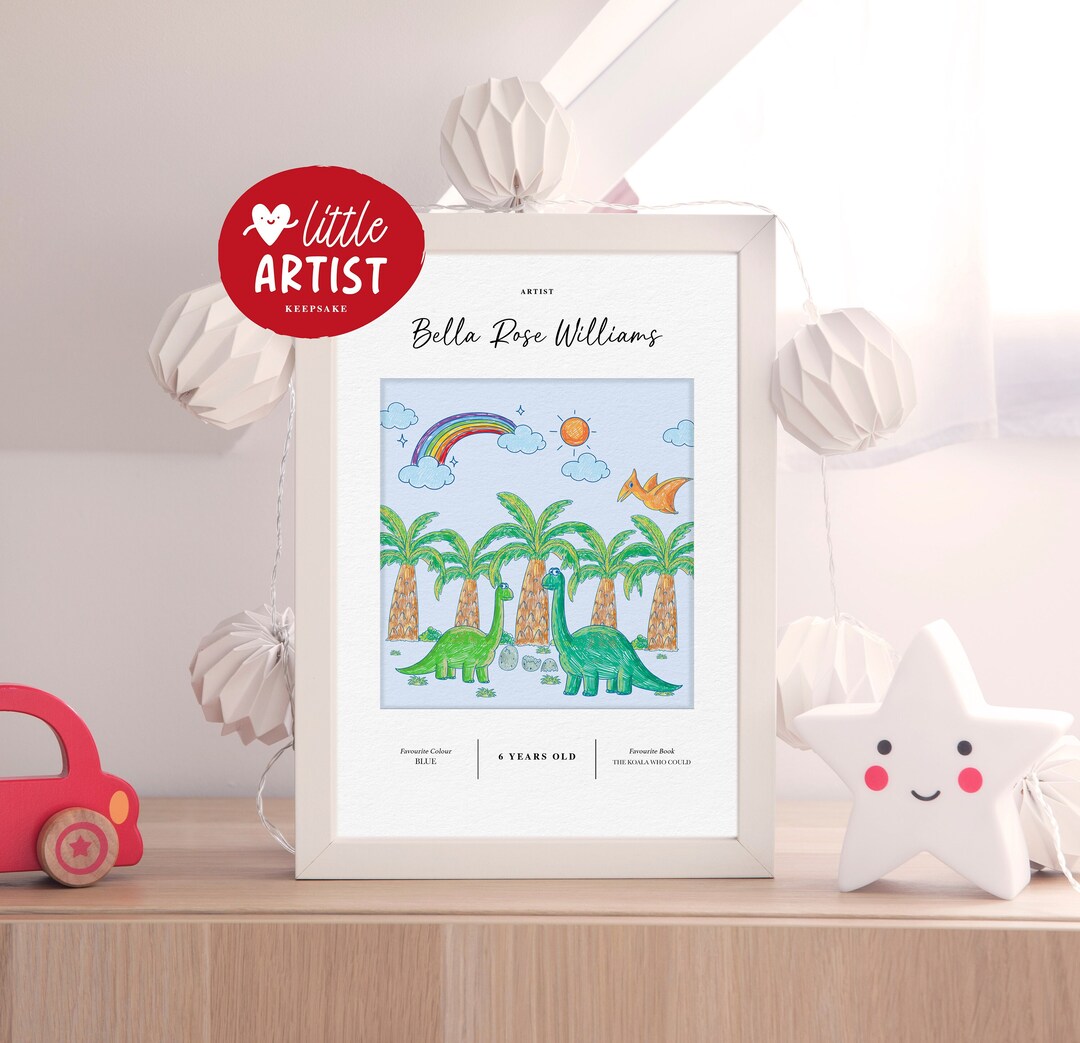 Little Artist KEEPSAKE DRAW & FRAME It Boy Girl Gift - Etsy