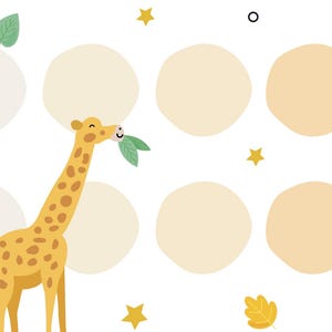 Printable GIRAFFE, Reward Chart,sticker Chart,instant Download ...