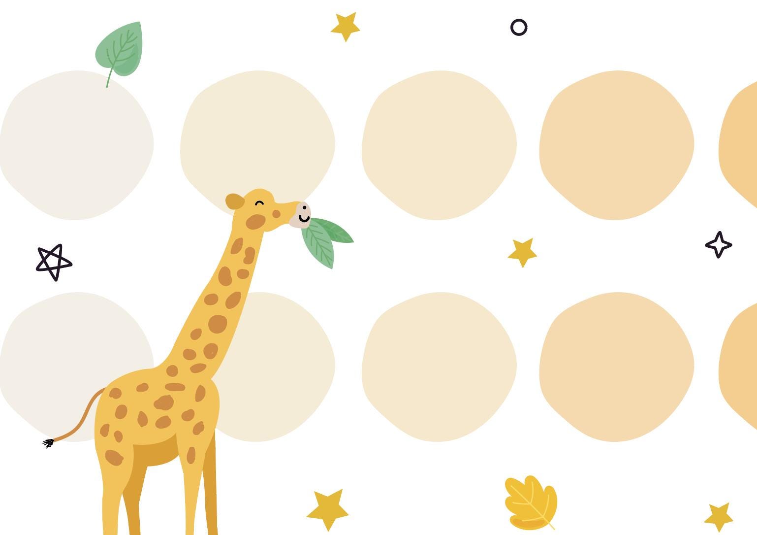 Printable GIRAFFE, Reward Chart,sticker Chart,instant Download ...