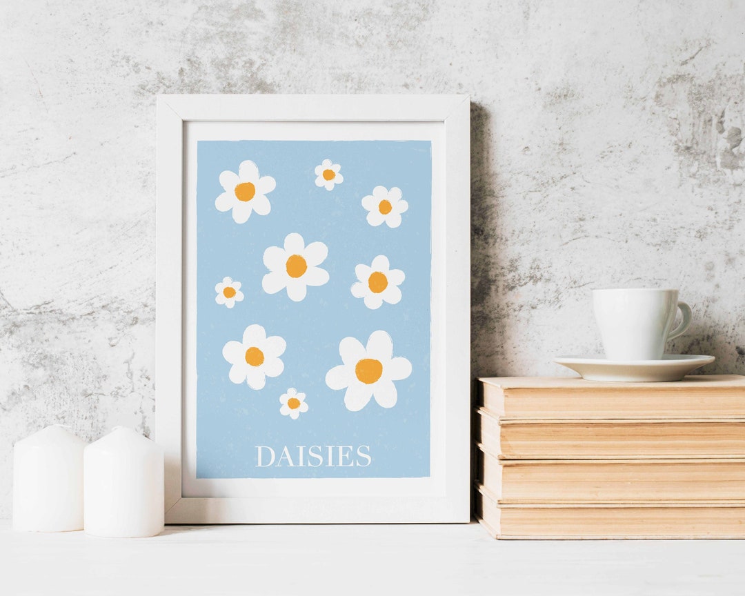 Daisy, Daisies Print, DIGITAL DOWNLOAD, Flower Poster, Wall Decor ...