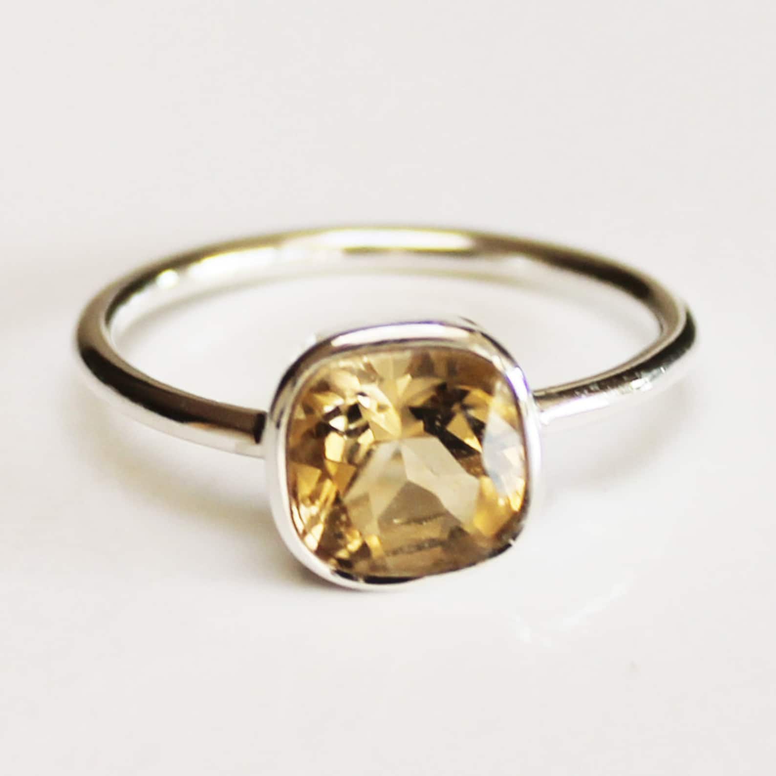 November Birthstone Ring 100% 925 Solid Sterling Silver - Etsy Australia