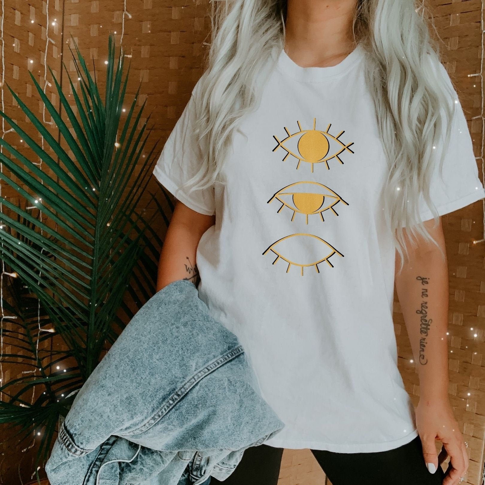 All Seeing Eye Aesthetic Shirt Evil Eye Clothing Good Vibes | Etsy