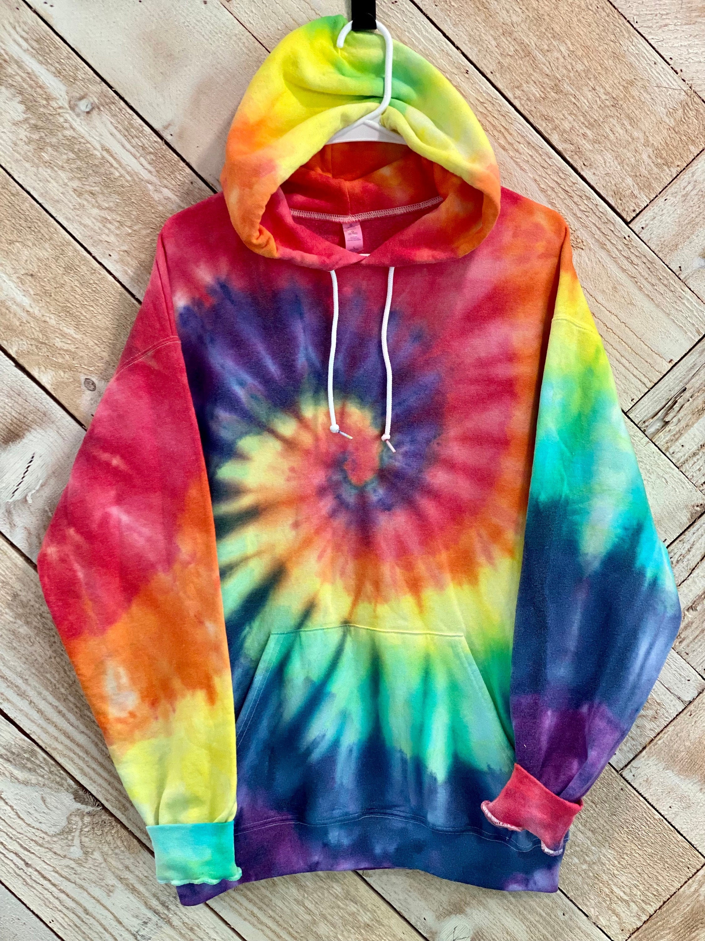 Sudadera Con Capucha Tie Dye Sudadera Con Efecto Tie Dye Etsy
