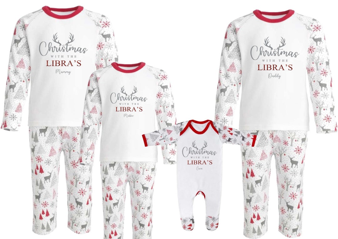 PERSONALISED Matching Family Christmas Pyjamas - Etsy UK