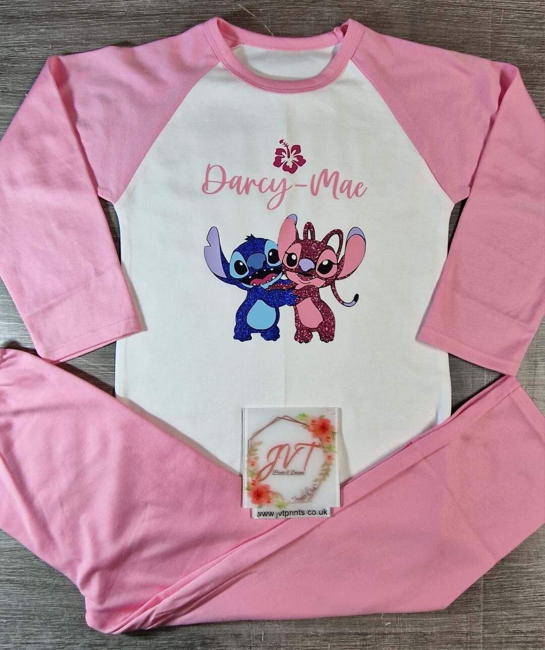 PERSONALISED Stitch and Angel Pyjamas - Etsy