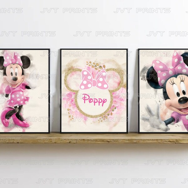 Minnie Mouse Print - Etsy UK