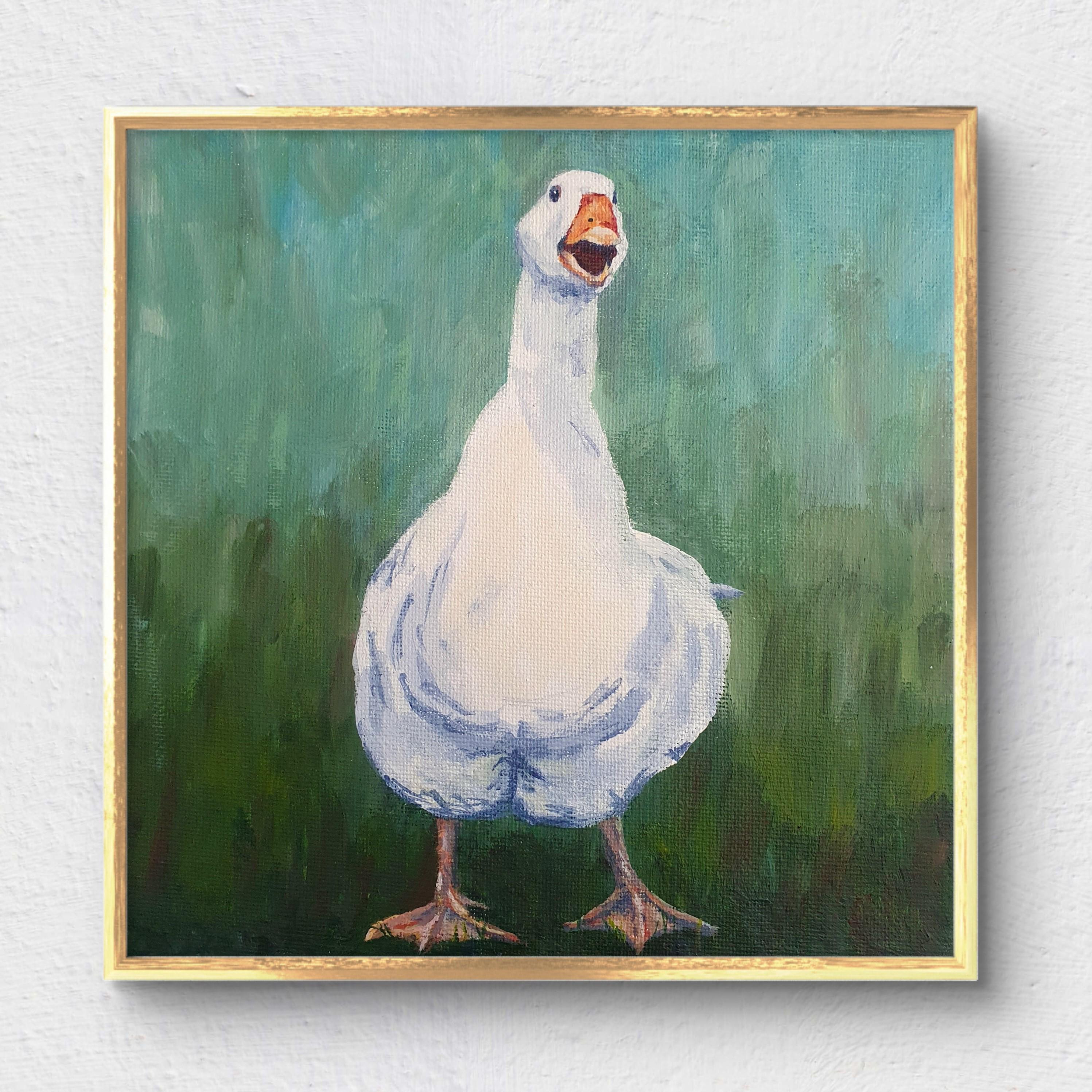 Silly Goose Fine Art Acrylic Painting Print - Etsy