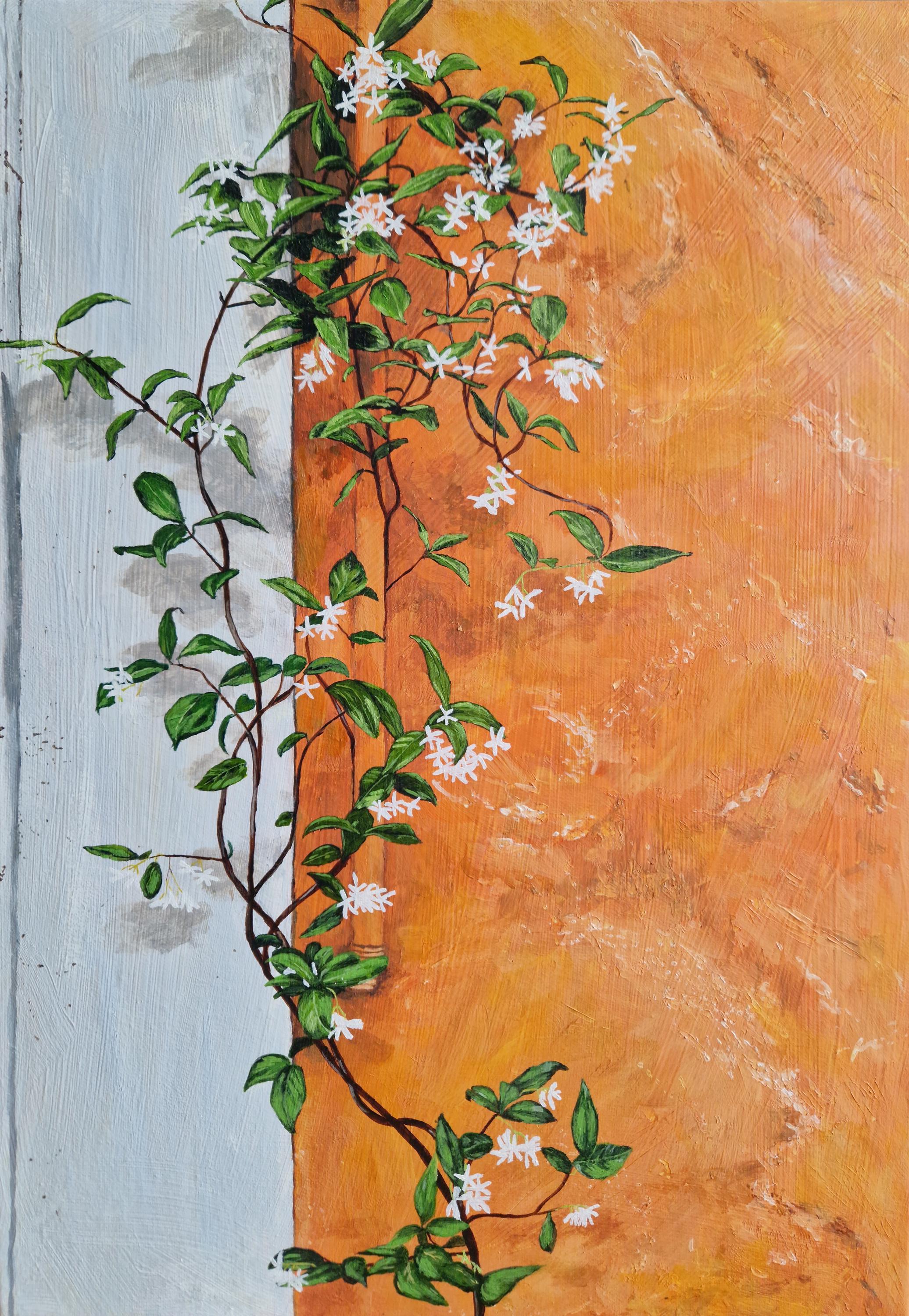 Vines Growing on a Wall A4 Glicee Fine Art Acrylic Painting Print - Etsy