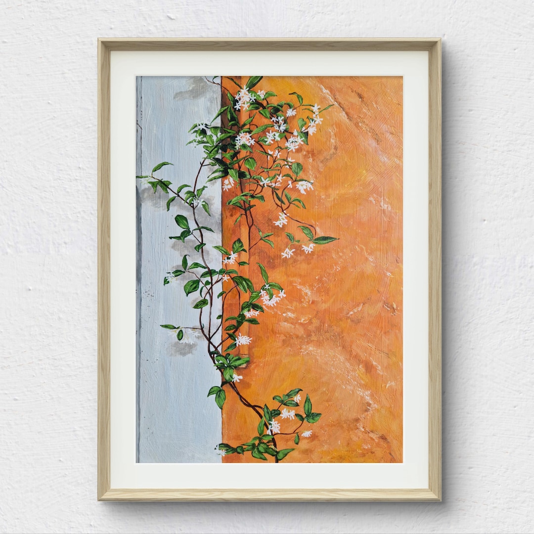 Vines Growing on a Wall A4 Glicee Fine Art Acrylic Painting Print - Etsy