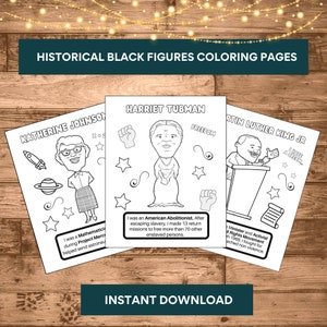 Black History Coloring Pages | Educational Resources | Homeschool ...