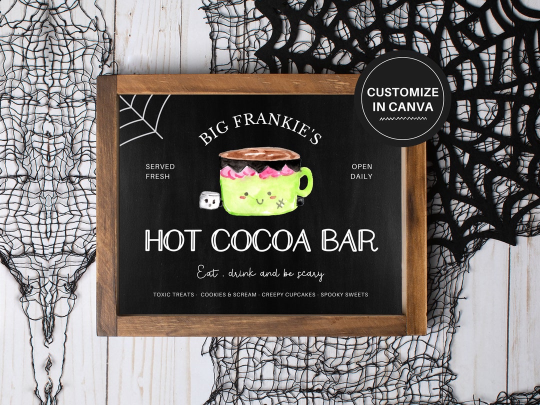 Halloween Printable Sign | Spooky Decor | Halloween Coffee Bar Sign ...